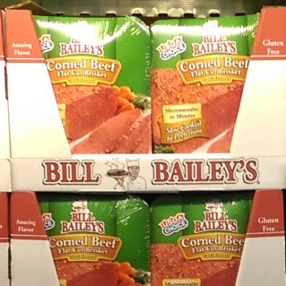 Bill Bailey's Corned Beef Fully Cooked Flat Choice approx 2.9lbs 10735 ...